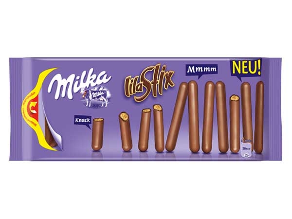 Milka Choco Biscuits Lila Stix