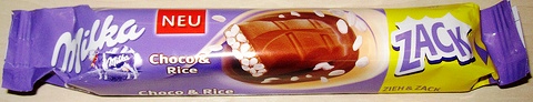 Milka GO (Zack) bar Choco & Rice
